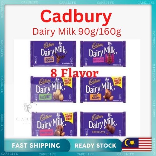 Cadbury Dairy Milk Chocolate Aneka 90g /160g {NO WARRANTY IF MELTED ...