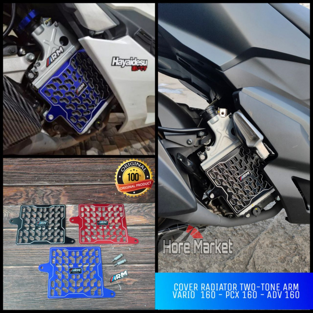 Yz> Radiator COVER VARIO 160 ABS CBS STYLO 160 PCX 160 2021 2022 2023 2024 ADV 160 ARM FULL CNC ...