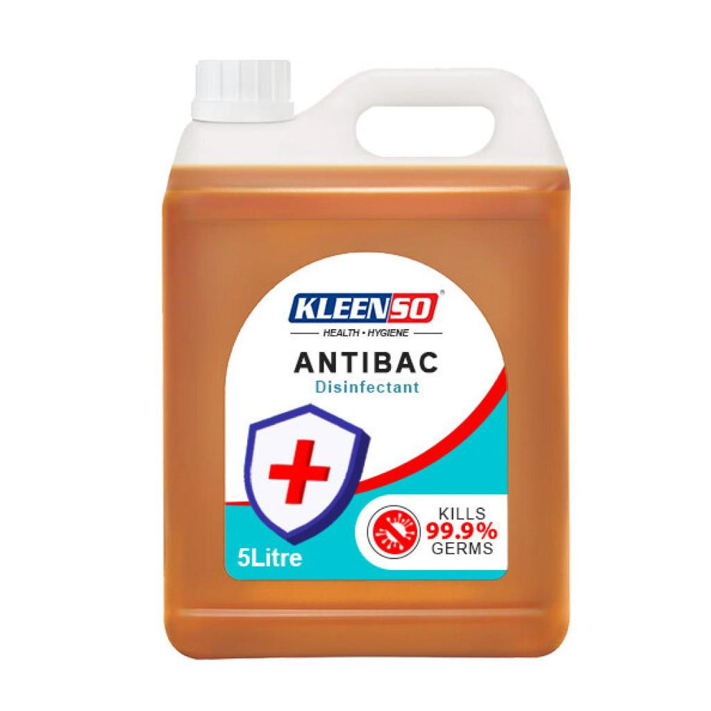 Kleenso AntiBac Antiseptic Disinfectant Medical Brown Liquid Cleaner 5L ...