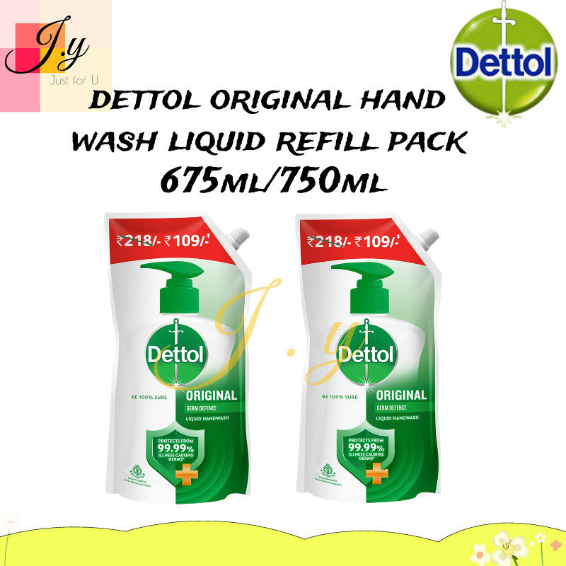 (LIVE & OFFER) Dettol Original Hand Wash Liquid Refill Pack 675ml/750ml ...