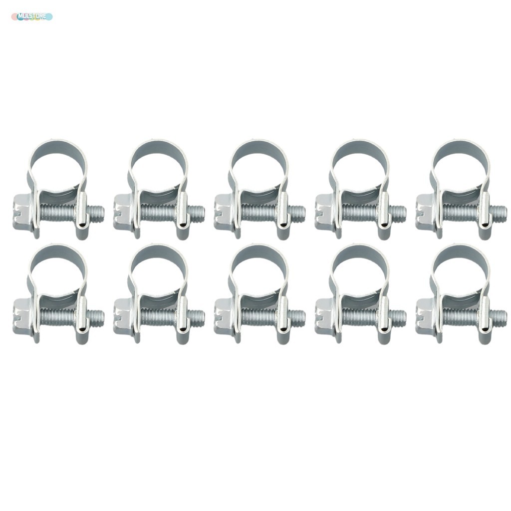 (Mulitibuy) Mini Hose Clips Nut and Bolt Fuel Line Clamps Petrol Pipe ...