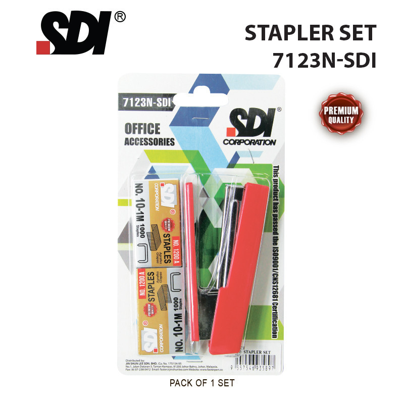 SDI Stapler Set With 1200A Staples (1 Set/Card) 7123N-SDI | Shopee Malaysia
