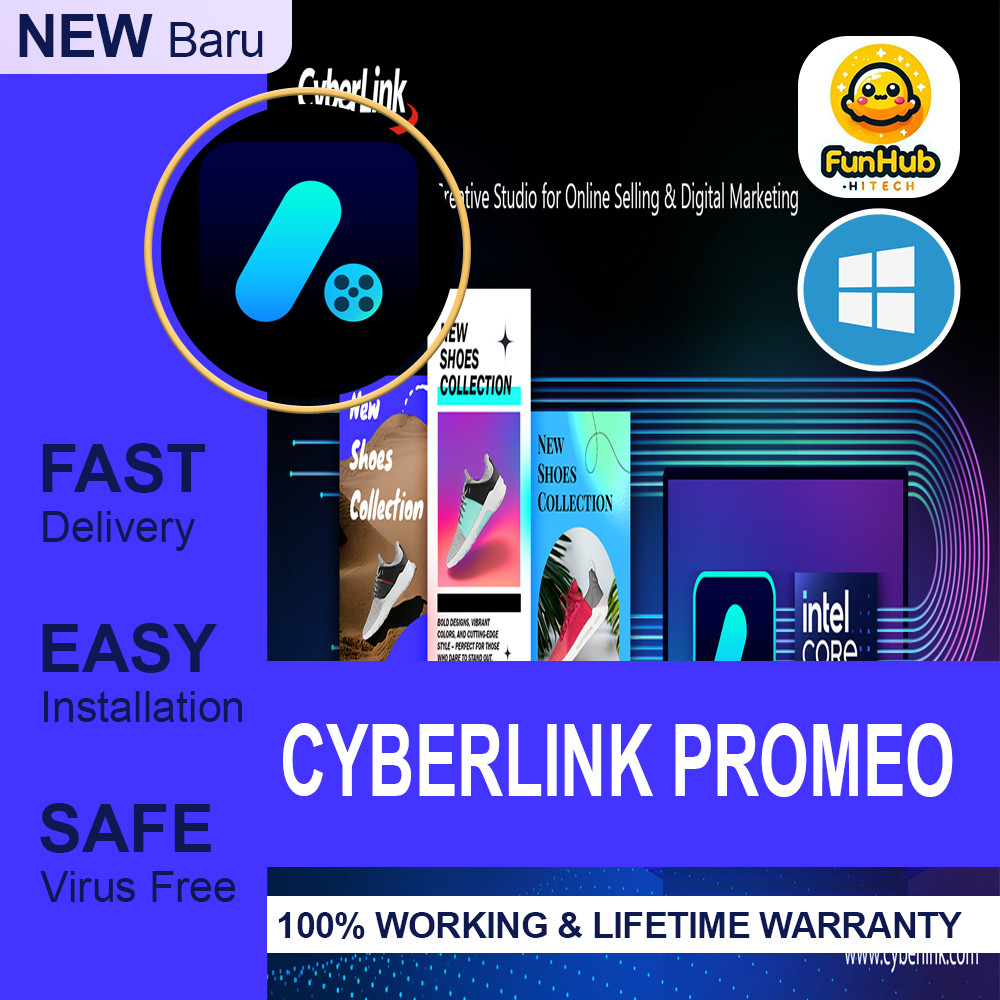 CYBERLINK PROMEO ⭐ Full Version ⭐ Windows PC Software | Lifetime Premium | Shopee Malaysia