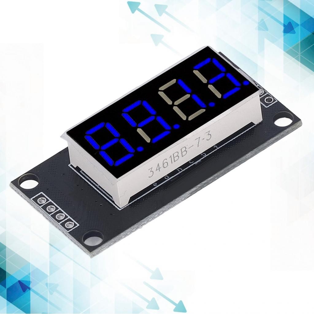 Treee 4 Digit 7 Segment Digital LED Tube TM1637 Driver Optoelectronic ...