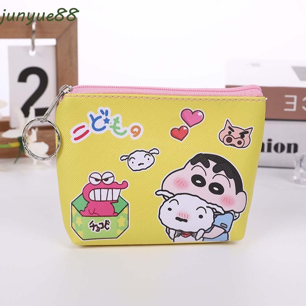 JUNYUE Crayon Shin Chan Coin Purse, ID Card Holder Bus Card Case Crayon Shin Chan Purse Wallets ...