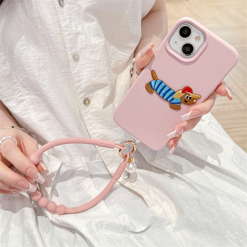 Creative Fashion Bead hanging rope Heart Anti-lost Lanyard Mobile Phone ...