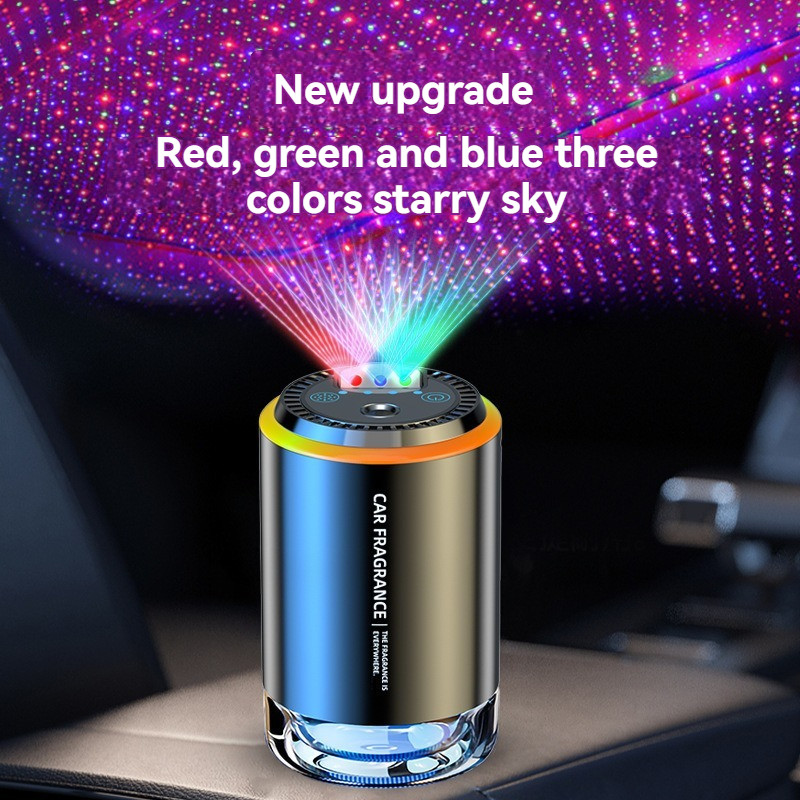 Car Diffuser Humidifier/Air Freshener LED Rechargeable Starry Light For ...