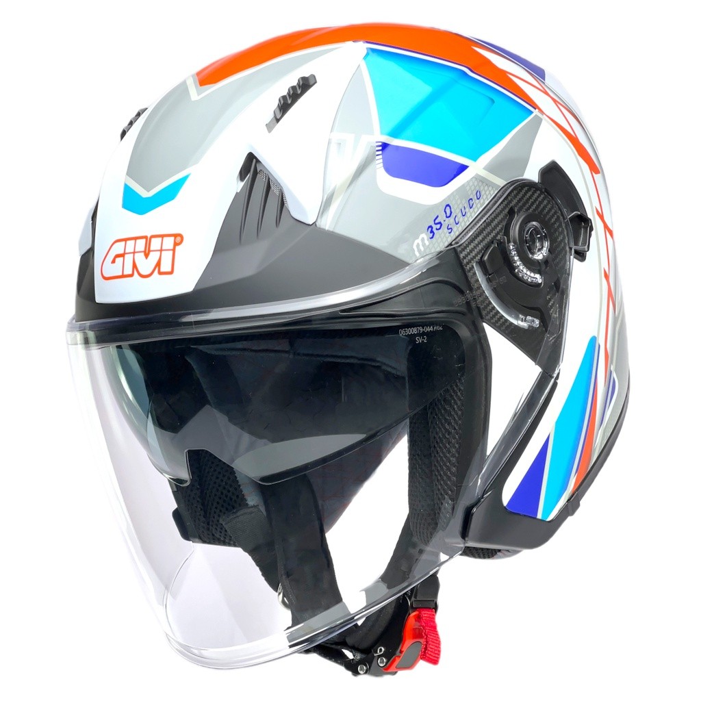 [ 2024 ] 100% Original Givi Scudo m35.0 Graphic Ventura White Blue ...