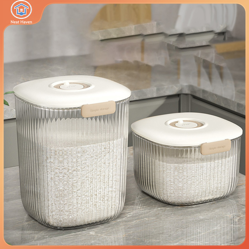 IKEA 5kg/10kg Rice Storage Box With Measuring Cup Insect-proof Moisture ...