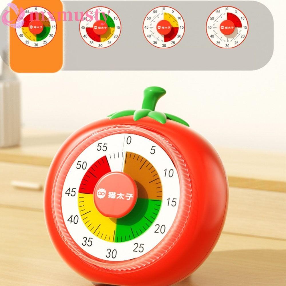 MXMUSTY Visual Timer, Stopwatch Alarm Clock with Stand Tomato ...