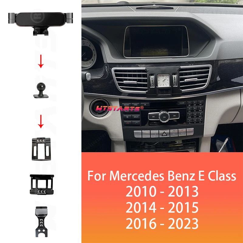 Car Phone Holder For Mercedes Benz E Class V212 V213 W212 W213 Adjustable Rotating Phone Holder ...