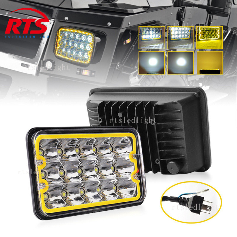 Car led Headlight 17cm 45W with Aperture Work Light High Lower Light ...
