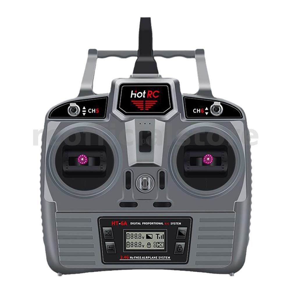 Hotrc Hot RC HT-6A HT6A 4.5-9V 2.4Ghz 6CH PWM FHSS Transmitter Remote ...