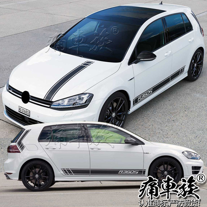 Car sticker FOR Volkswagen Golf 7 Golf 6 Golf 8 POLO body modification ...