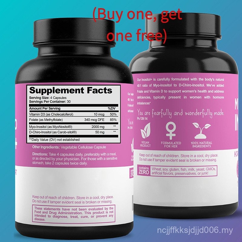 (Beli satu, percuma satu)Suplemen Inositol Premium - Myo-Inositol & D ...