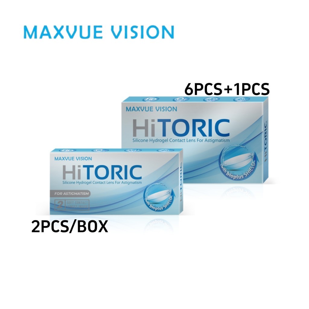 Maxvue HI TORIC Monthly Disposable Silicone Hydrogel Astigmatism Clear ...