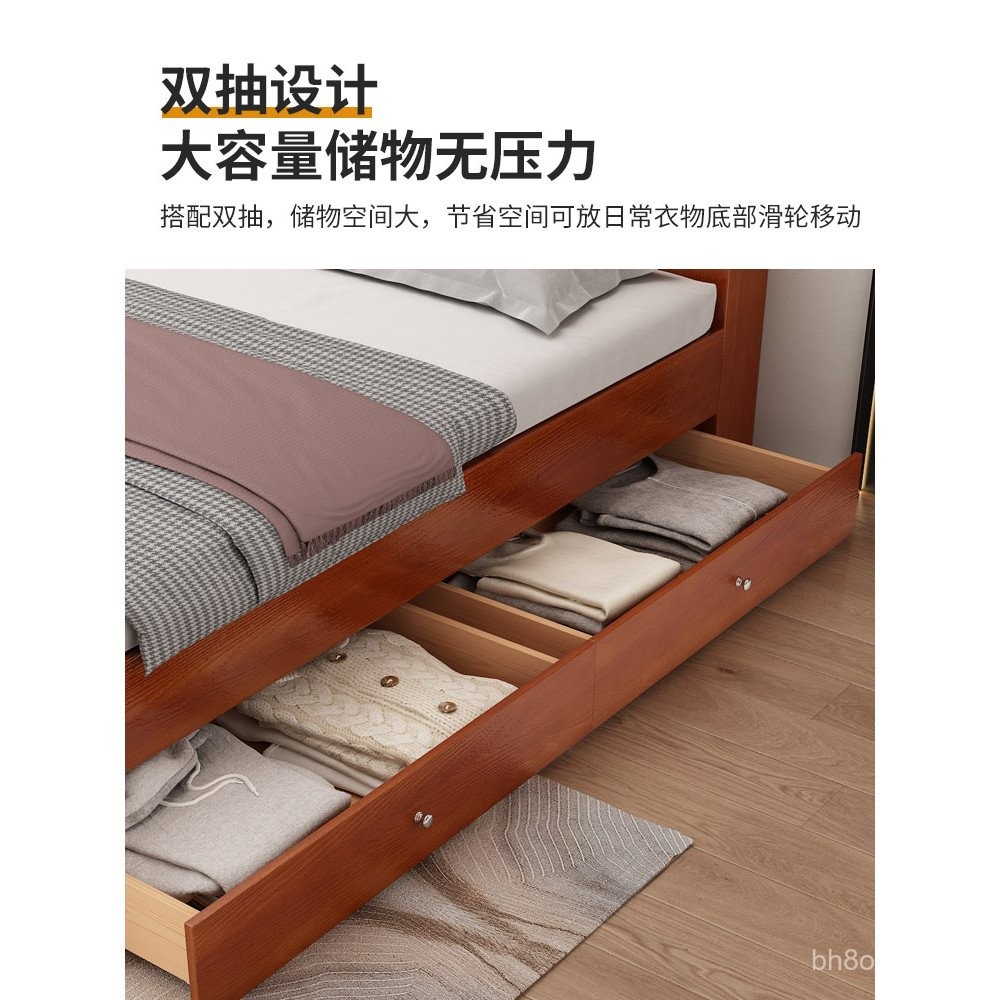 Katil Kayu Pepejal Gaya Cina Baharu 1.5m Bilik Tidur Utama Rumah Katil ...