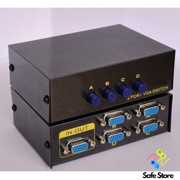 Vga SWITCH 4 PORT / VGA SWITCHER (4 INPUT 1 OUTPUT) | Shopee Malaysia