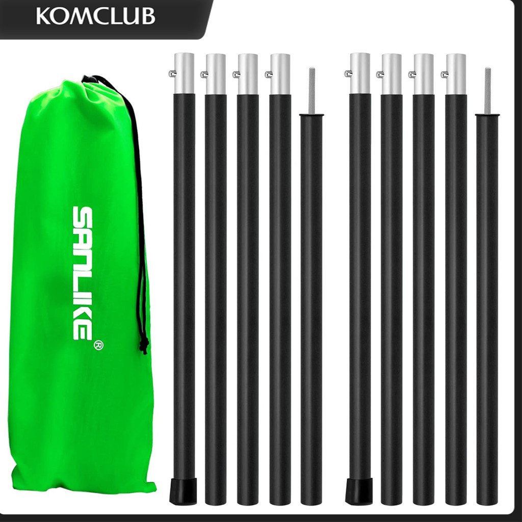 SANLIKE 2M Tent Poles Aluminum Tent Poles for Tarp 2M Camping Tarp ...