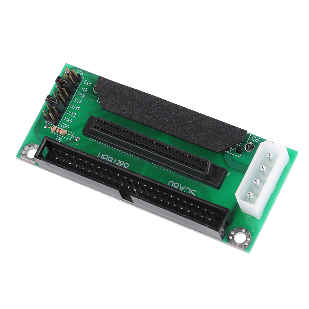 SCSI SCA 80Pin to 68Pin to 50Pin IDE Hard Disk Adapter Converter Card ...