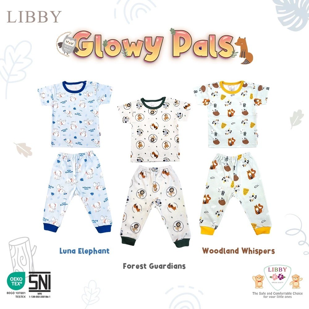 Libby GLOWY PALS Pattern Short T-shirt Trousers (1STEL) | Shopee Malaysia