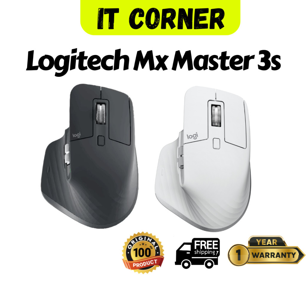 Logitech MX Master 3S Wireless Performance Mouse with Ultra-fast Scrolling Ergo 8K DPI | Shopee ...