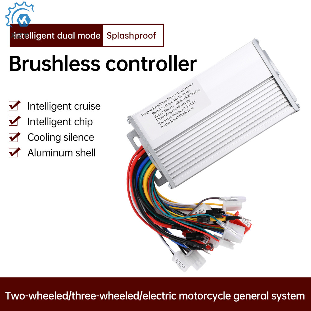 48V 60V 64V 72V 1000W 1500W DC Motor Speed Control Intelligent Dual-Mode Drive Electric Vehicle ...