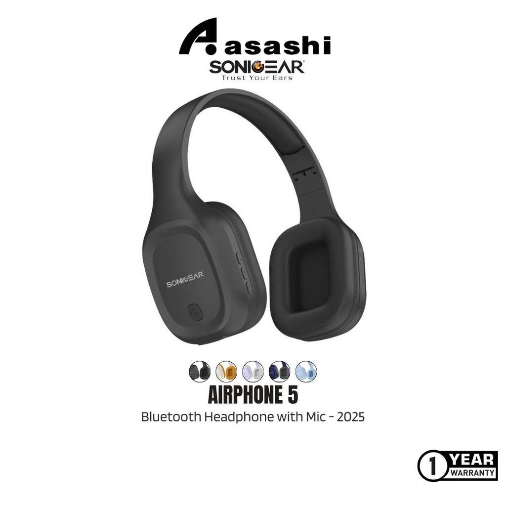 SonicGear AirPhone 5 Bluetooth Headphone with Mic | High Clarity and ...