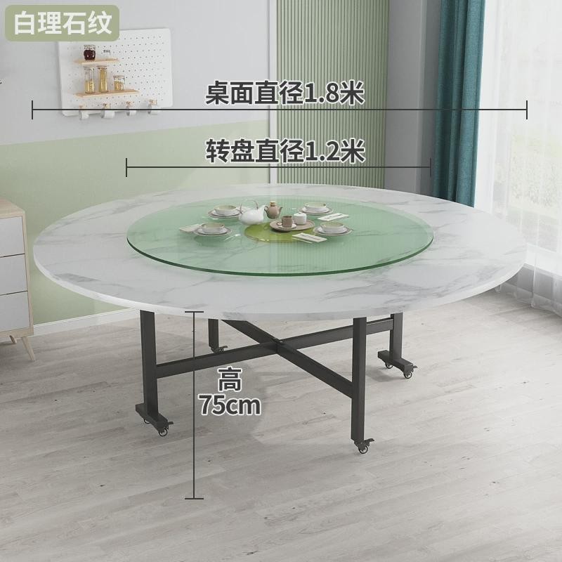 Meja Makan Meja Bulat Lipat untuk Kegunaan Rumah Meja Bulat Besar ...