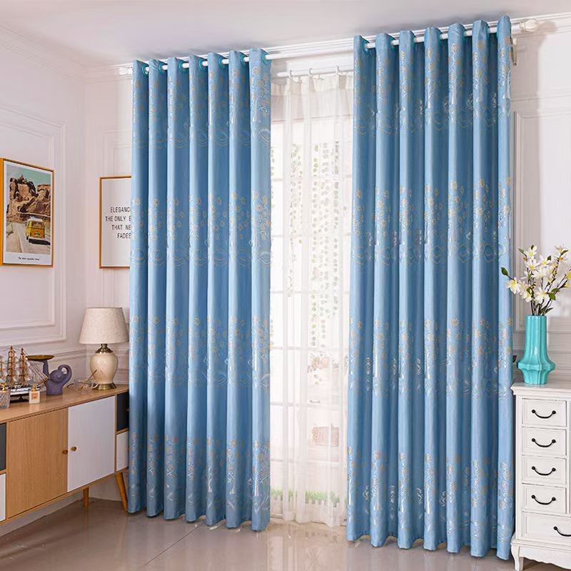 Curtain rod thickened wood grain Roman rod single rod double rod ...