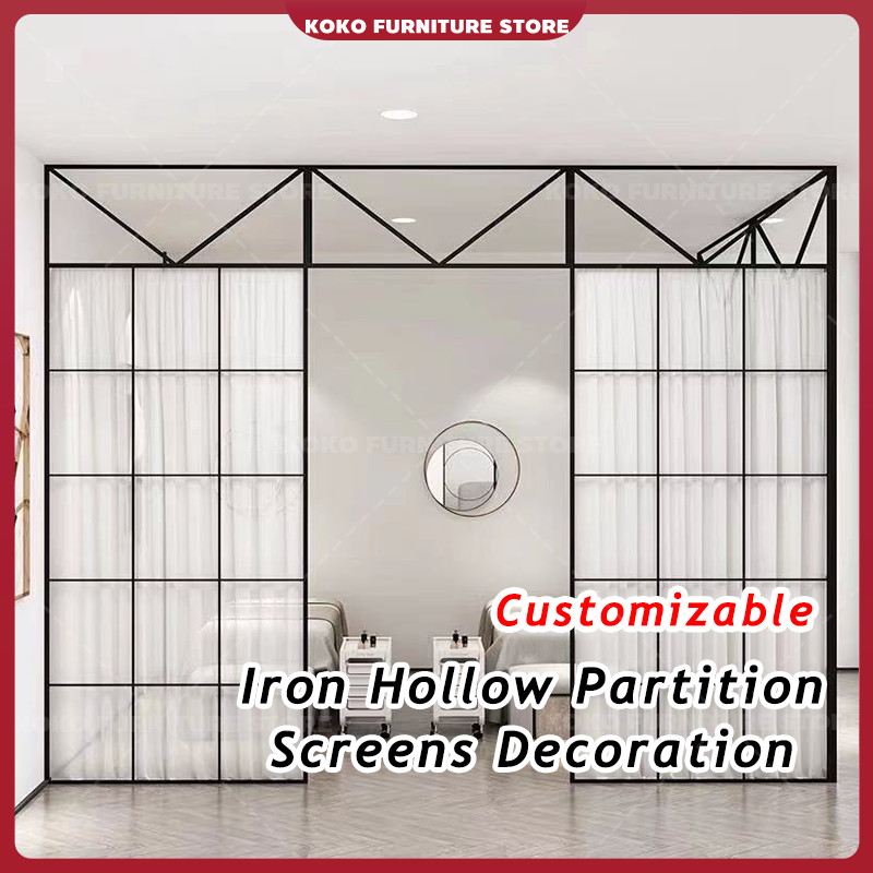 Customizable Iron Partition /Iron Collapsible Fabric Partitions Screens ...