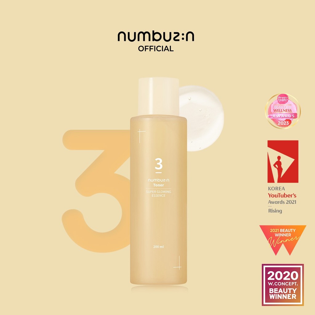 numbuzin No.3 Super Glowing Essence Toner (200ml) | Shopee Malaysia