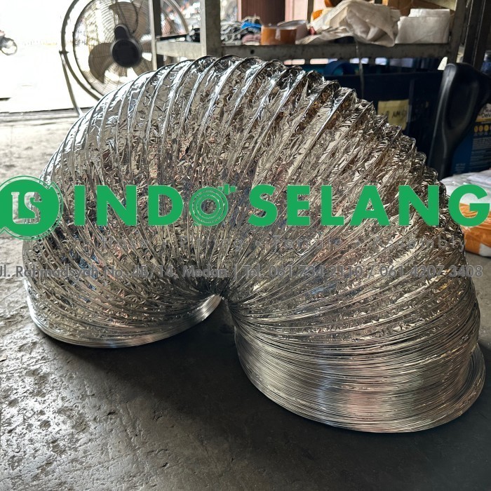 ALUMINUM HOSE DUCTING 5" 5 METER FLEXIBLE HOSE DUCT EXHAUST PIPE 5 INCH ...