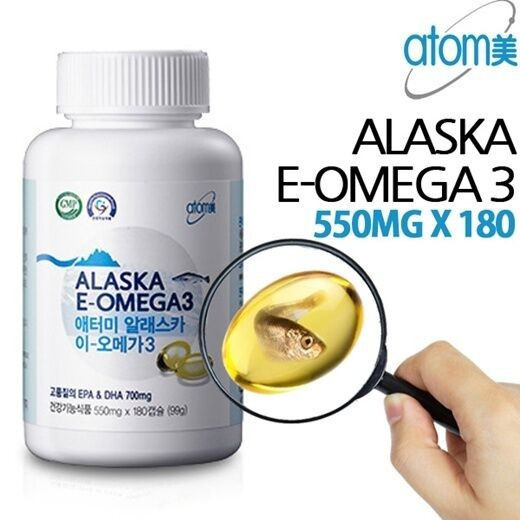 Atomy Alaska E-omega 3 (550mg x 180capsules)Alaska deep sea fish oil ...