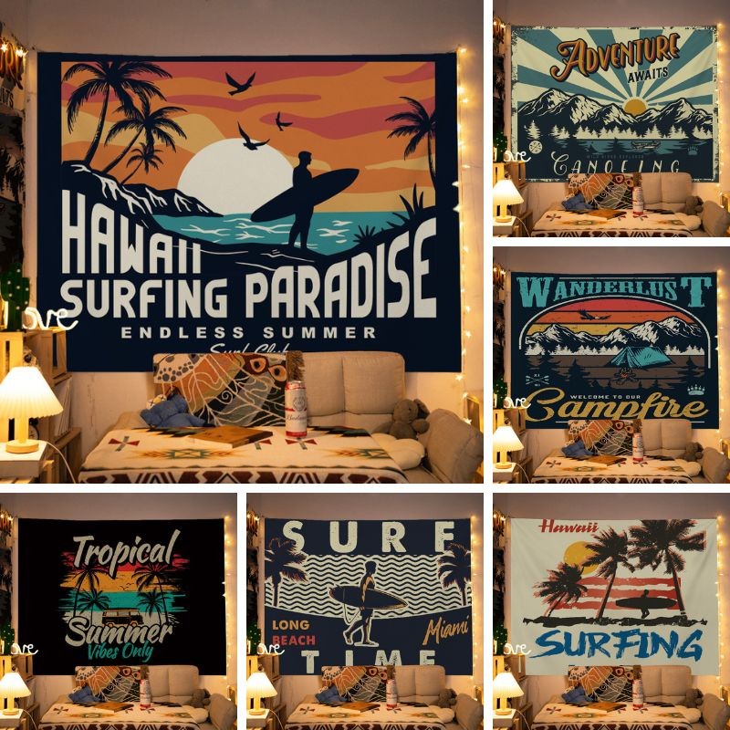 American Style Backdrop Cloth Wall Decor For Bedroom ,Camping ...