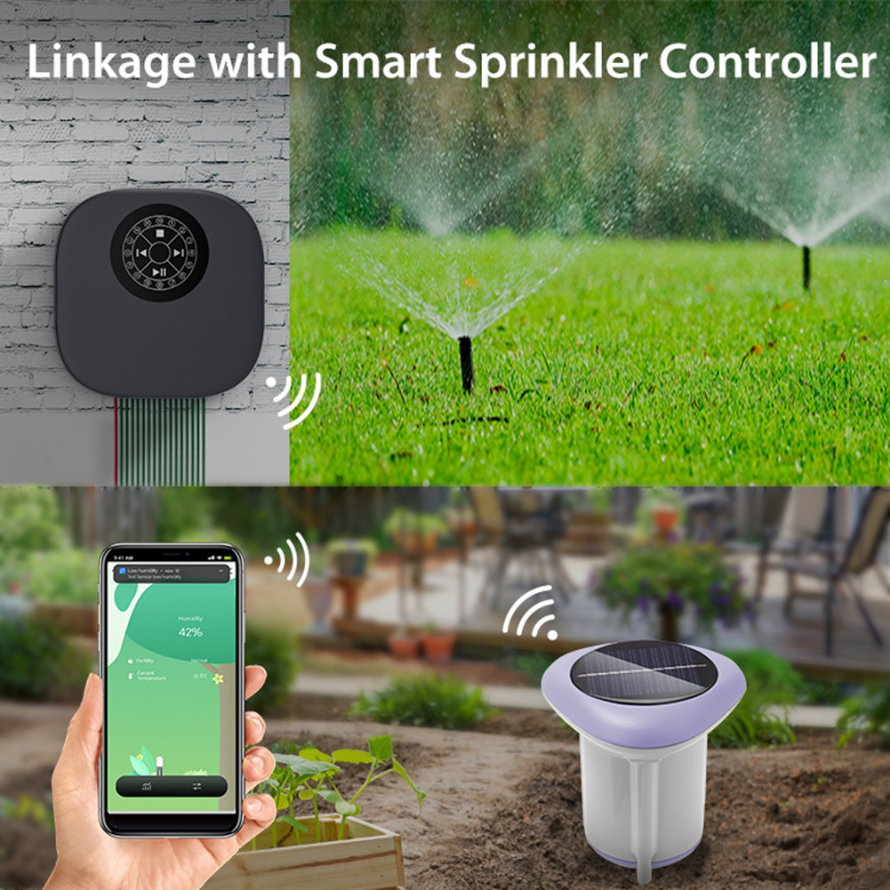 Smart Zigbee Solar Soil Sensor Wireless Soil Tester Temperature ...