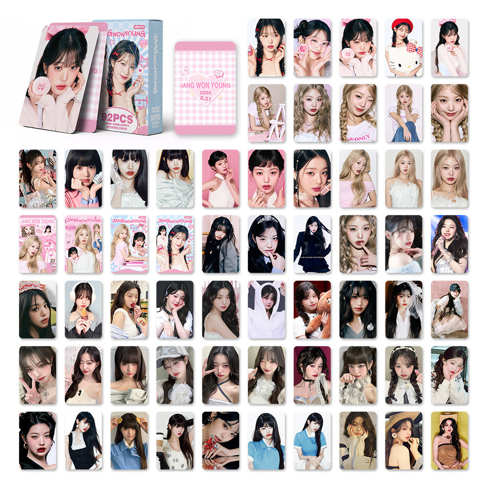 92pcs/box IVE Jang Wonyoung EMPATHY REBEL HEART Lomo cards Alive Switch fan club DIVE SCOUT I'VE ...