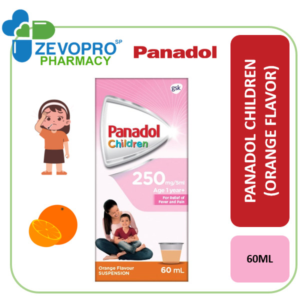 PANADOL CHILDREN 250MG/5ML AGE 1YEAR + SUSPENSION [EXP 07/2026 ...