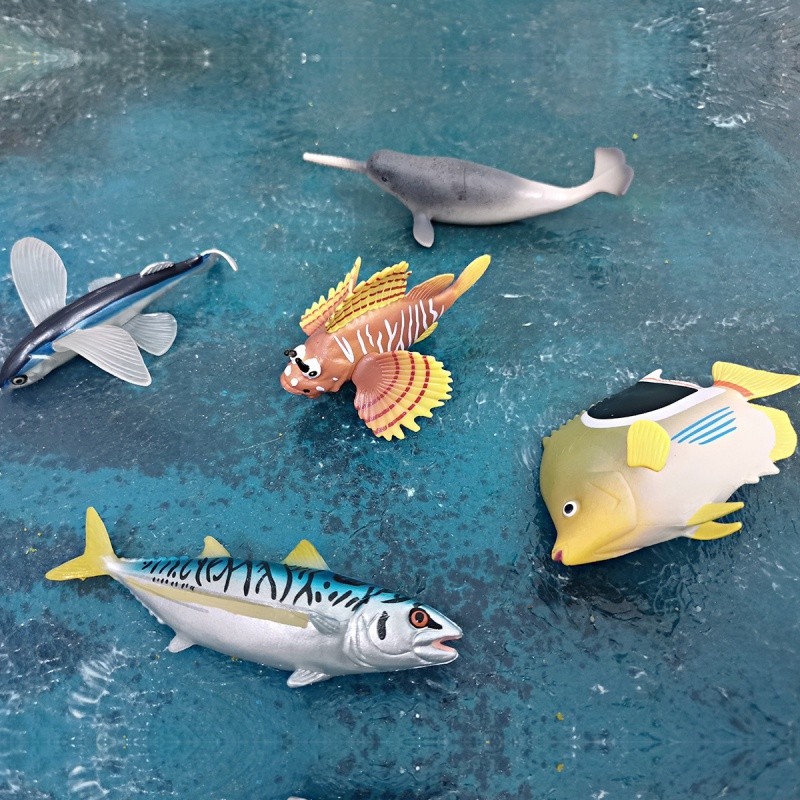 Simulation Toy Sea Animal Model Butterfly Fish Lionfish Unicorn Whale ...
