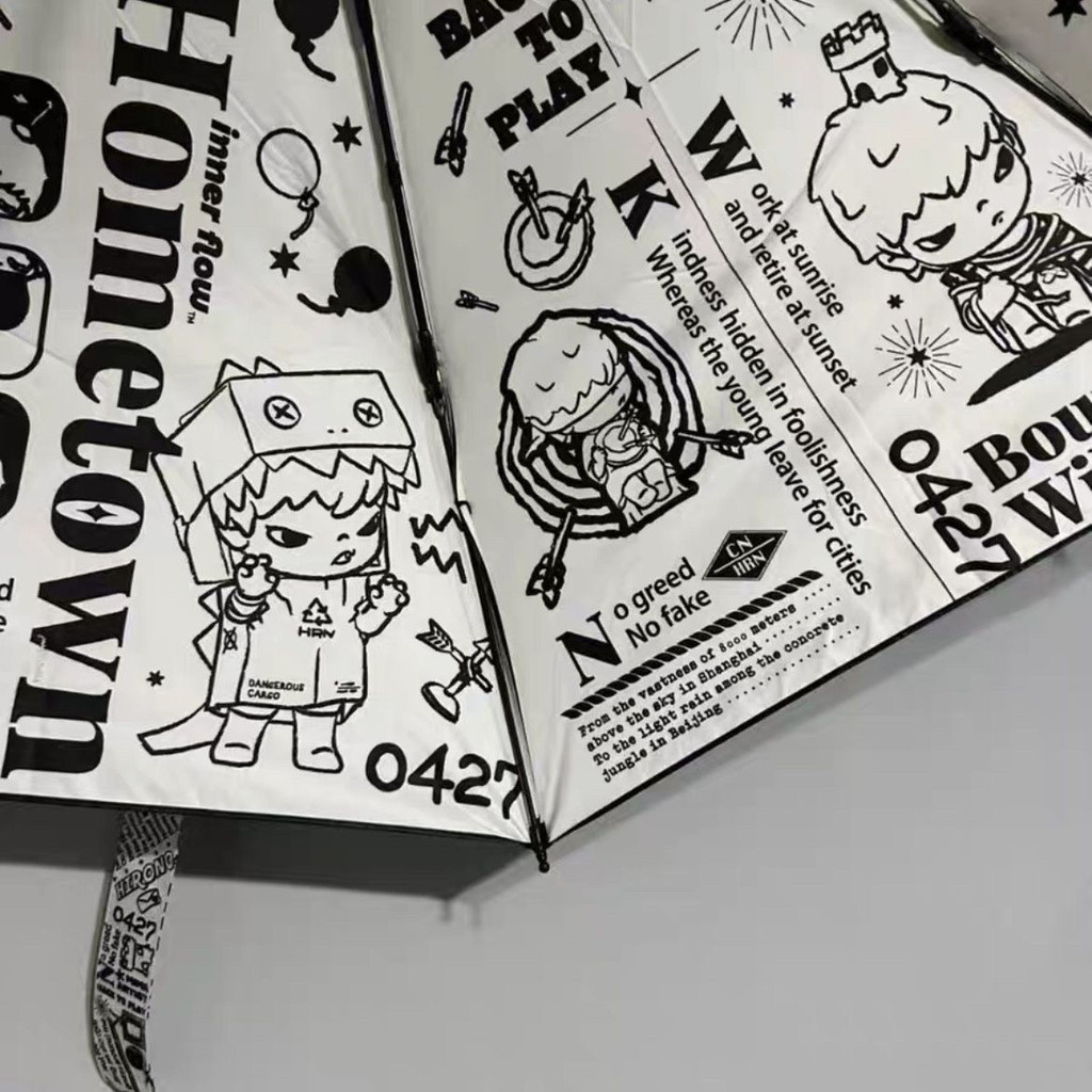 [Nayitrs] Popmart hirono Umbrella Ono Sunny Umbrella Folding Sun ...