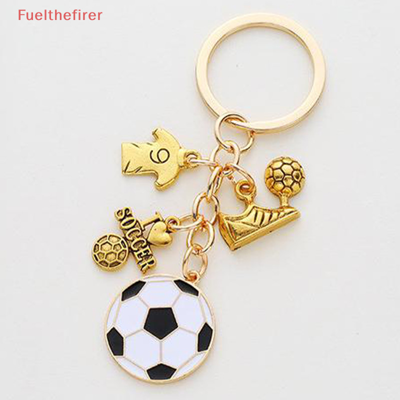 （Fuelthefirer） Creative Football Field Keychain Metal Football ...