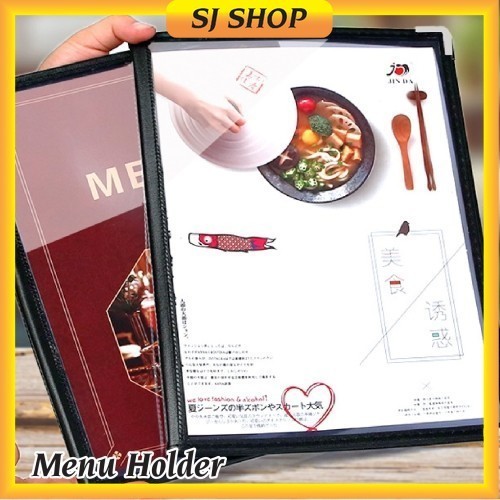 A4 Menu Holder | Transparent Clear Menu Cover, Menu PVC Book Restaurant ...