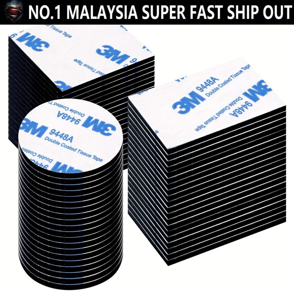 SP 30pcs Pack Super Double-Sided Tape Black Self-Adhesive Double-Layer ...