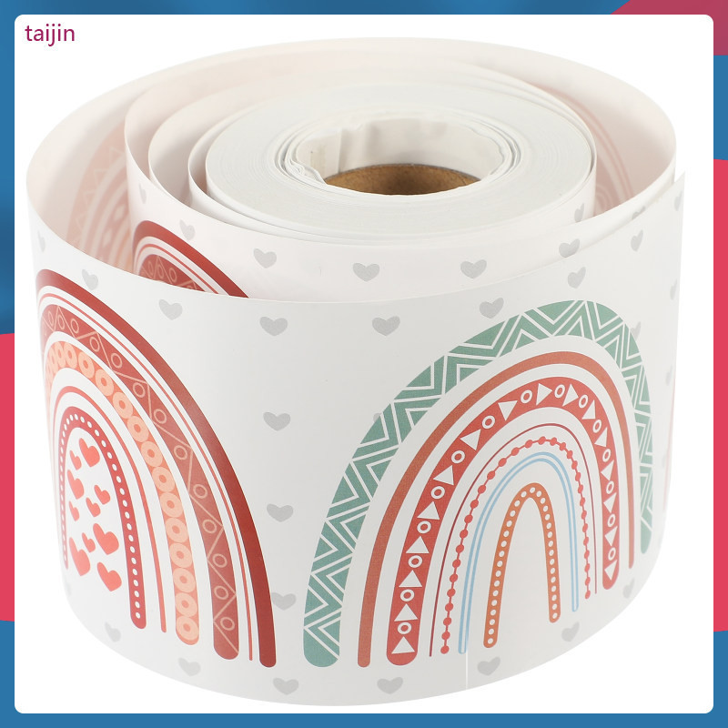 Office Decor Boho Die-cut Rolled Border Trim Style Bulletin Board ...