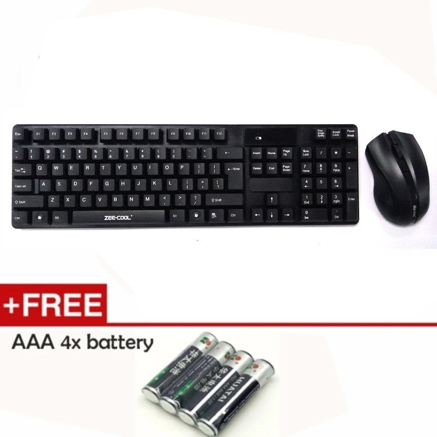 Official Zee-Cool Zc-wkm8 Waterproof Wireless Keyboard & Mouse Combo ...