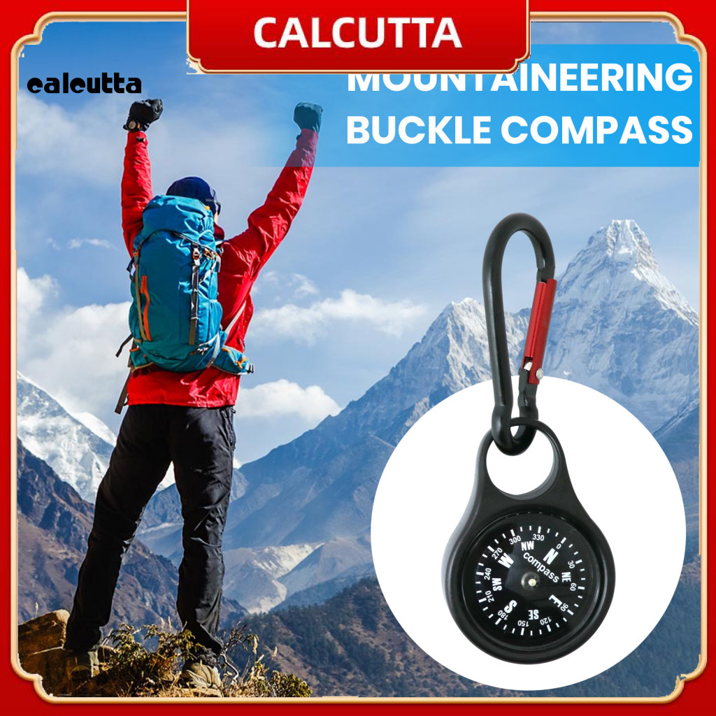 [calcutta] Carabiner Compass Electroplated Compass Compact Waterproof ...