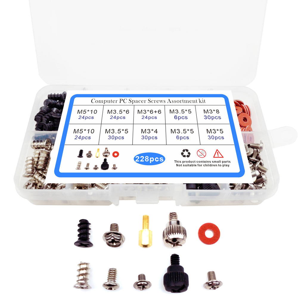 228pcs Box 10 Kinds Of Motherboard Pc Personal Computer Assemble Case