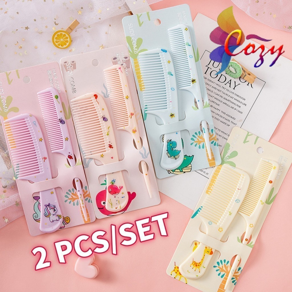 (2 PCS/SET) Cute Cartoon Hair Comb Pointed Tail Combs Fine Tooth ...