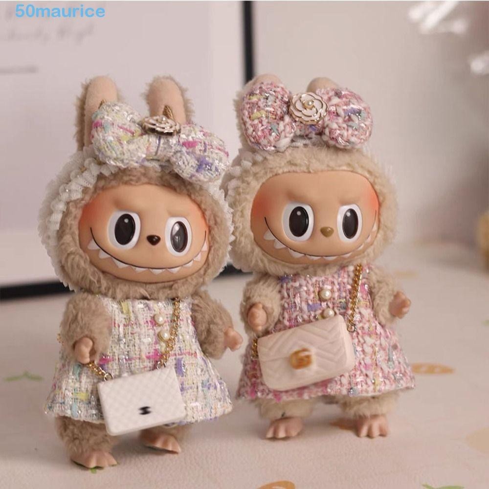 MAURICE 17cm Labubu Doll's Luxury Clothes, Rich Lady Fashion Labubu ...