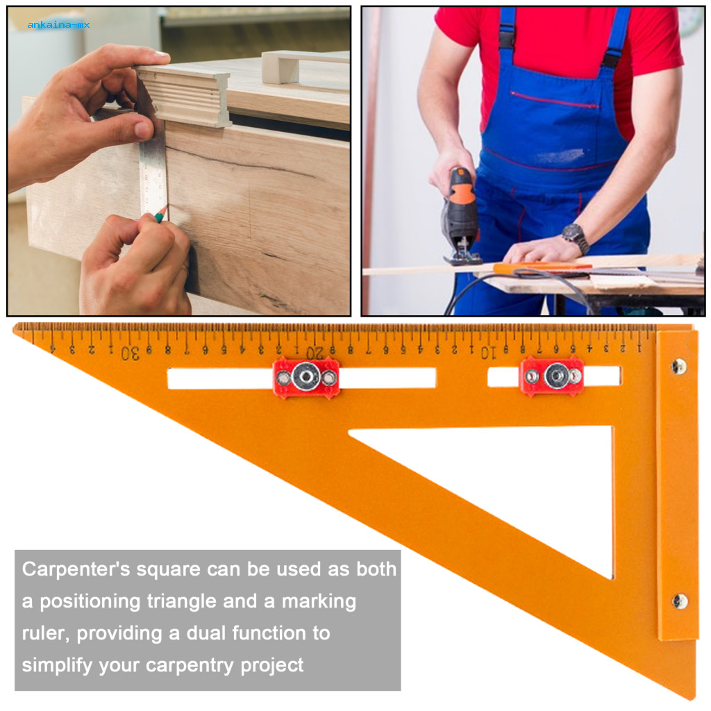 ankaina Precision Measuring Set Square Woodworking Square Ruler 2-in-1 ...
